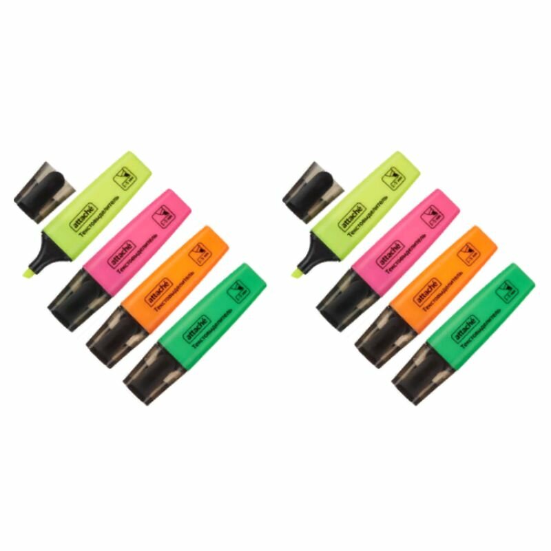 Attache набор текстовыделителей текста сolored 2 уп