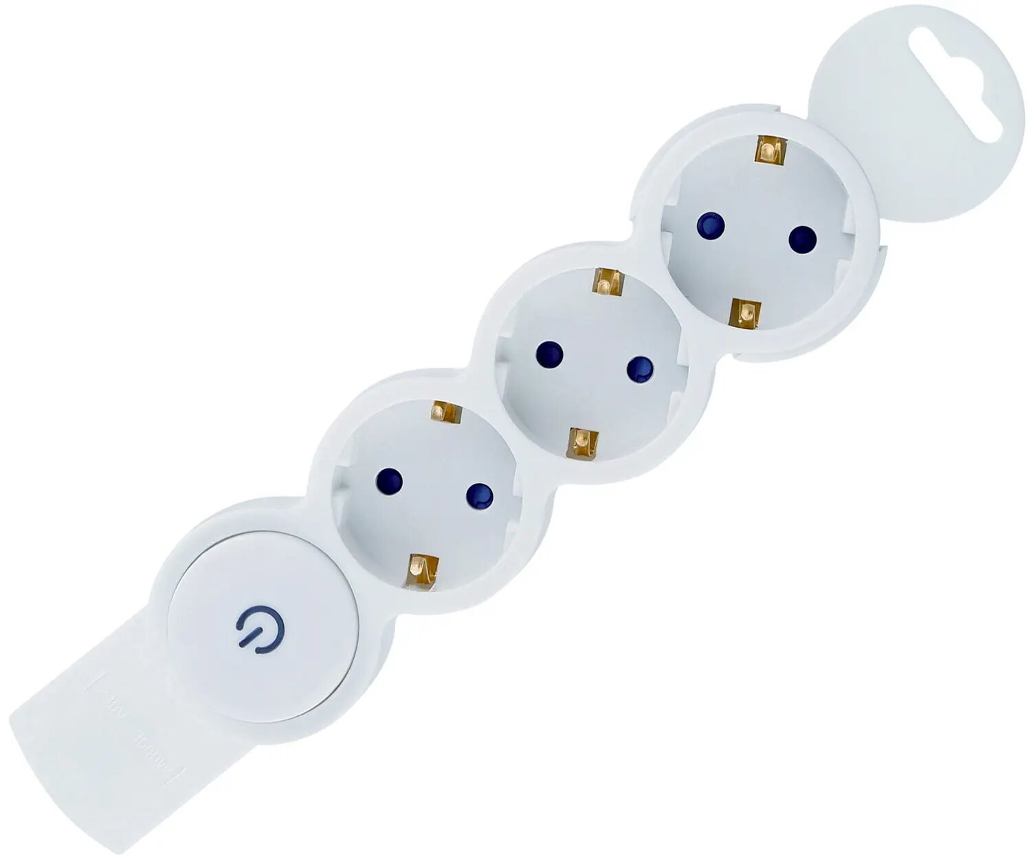 Колодка для удлинителя Duwi 3 розетки с заземлением 3680 Вт цвет белый