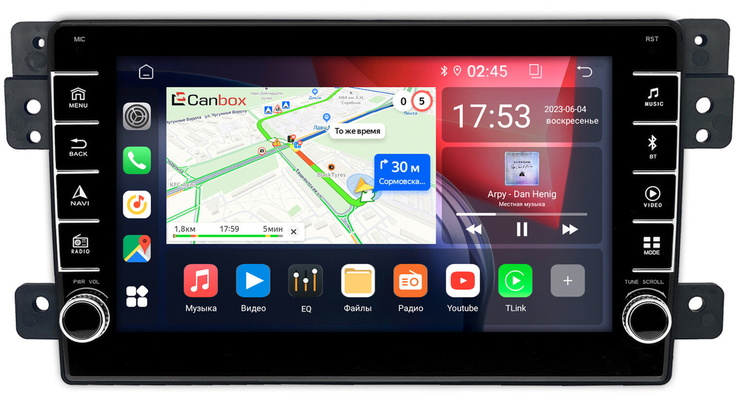 Штатная магнитола Canbox BGT9-9222 для Suzuki Grand Vitara 2005-2015 на Android 10 (IPS, DSP, CarPlay)