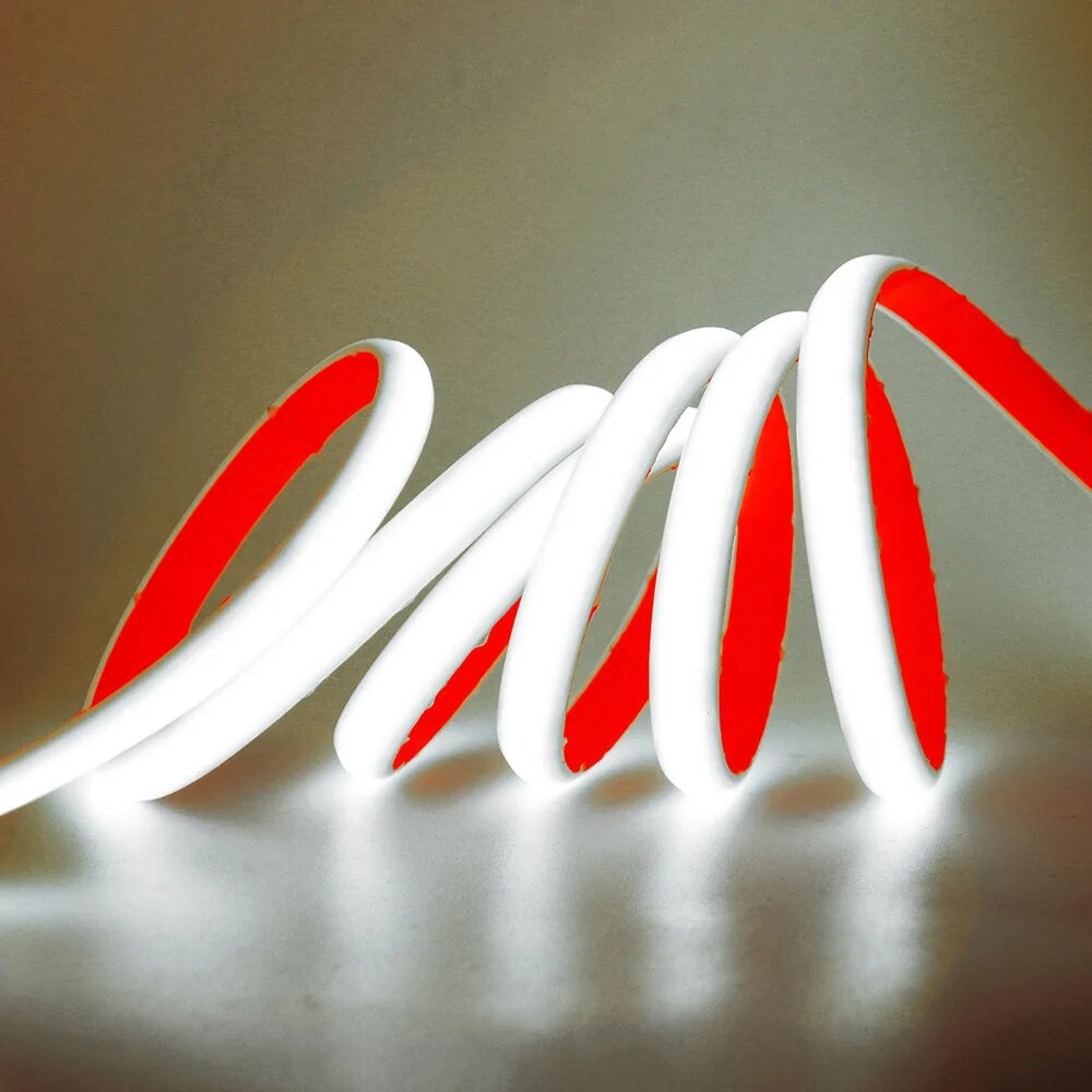 IP68 Водонепроницаемая светодиодная неоновая лента COB 5 м 10 м 15 м 20 м 0,5 м 12 В 24 В 320 светодиодов Гибкая лента Силиконовая трубка Лампа Вкладыш Освещение RA90