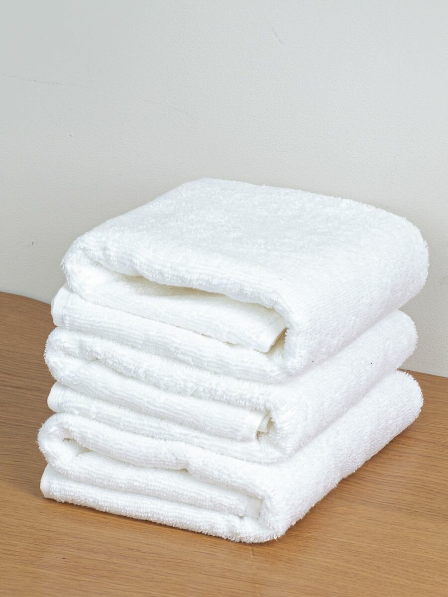 Набор махровых полотенец SANDAL "оптима" 40*70 см, цвет - белый, плотность 400 гр. - 3 шт.