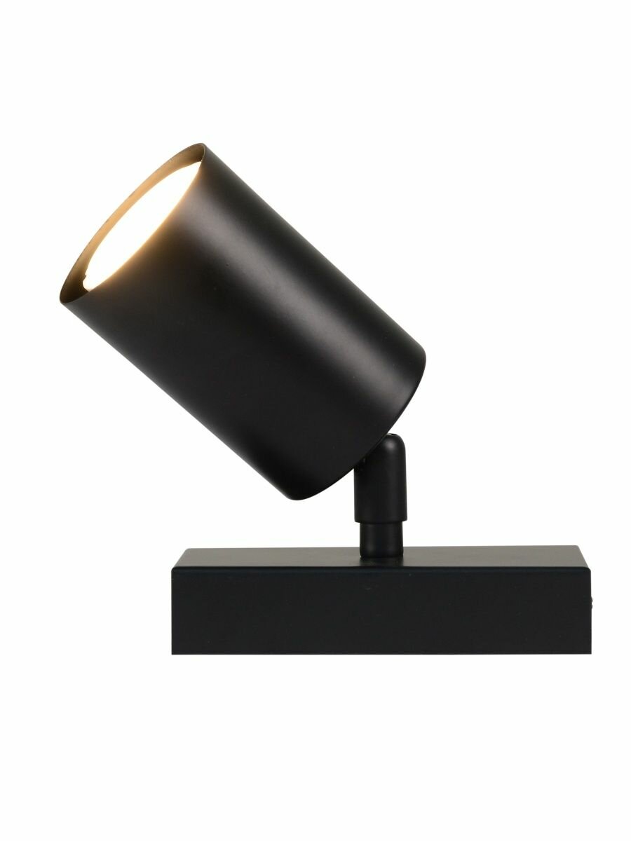 Светильник Powerlight Shot 1 Black, GU10, 50Вт, современный дизайн, черный