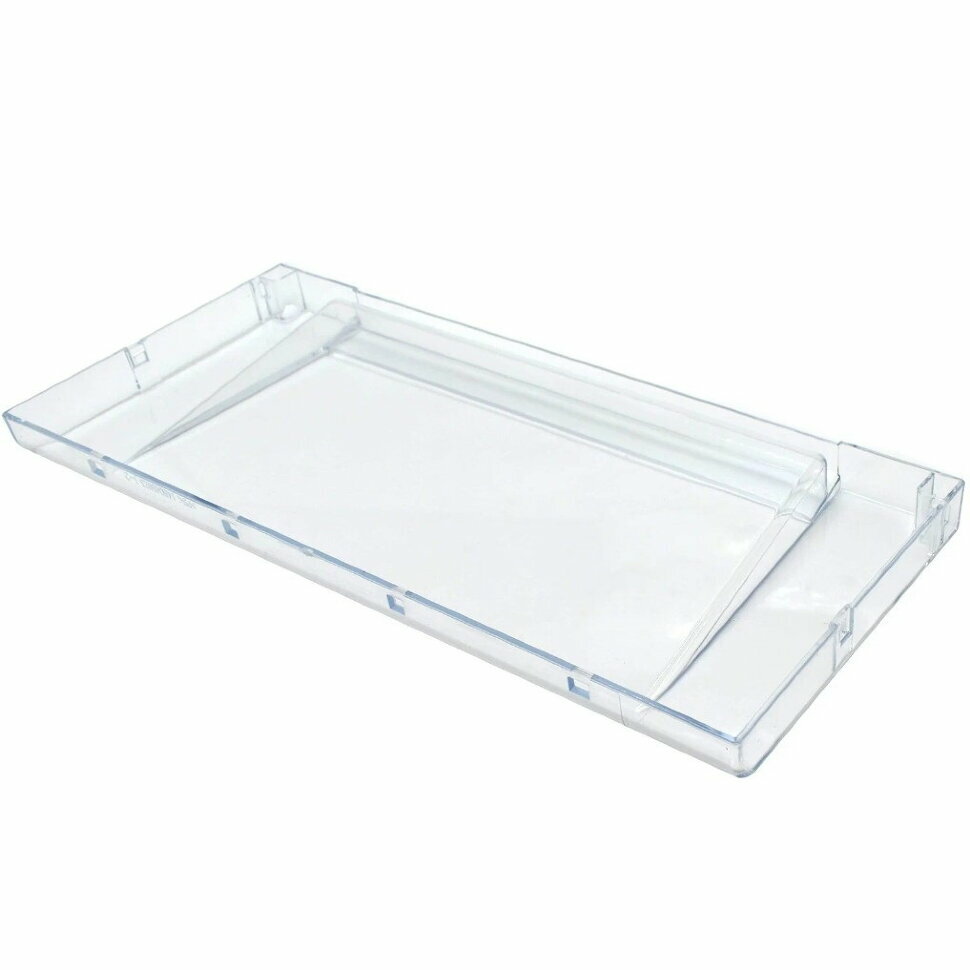 Панель (крышка) ящика морозильной камеры для холодильника Indesit, Hotpoint-Ariston, Whirlpool, Stinol 455x195 мм 386481