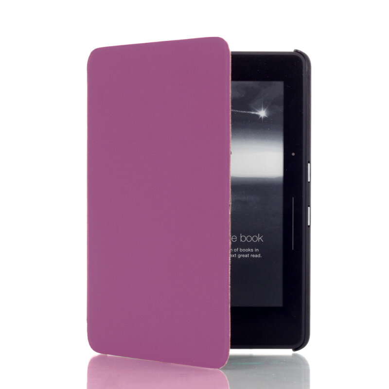 Чехол-обложка футляр Чехол. ру для Amazon Kindle Voyage из качественной эко-кожи тонкий с магнитной застежкой фиолетовый