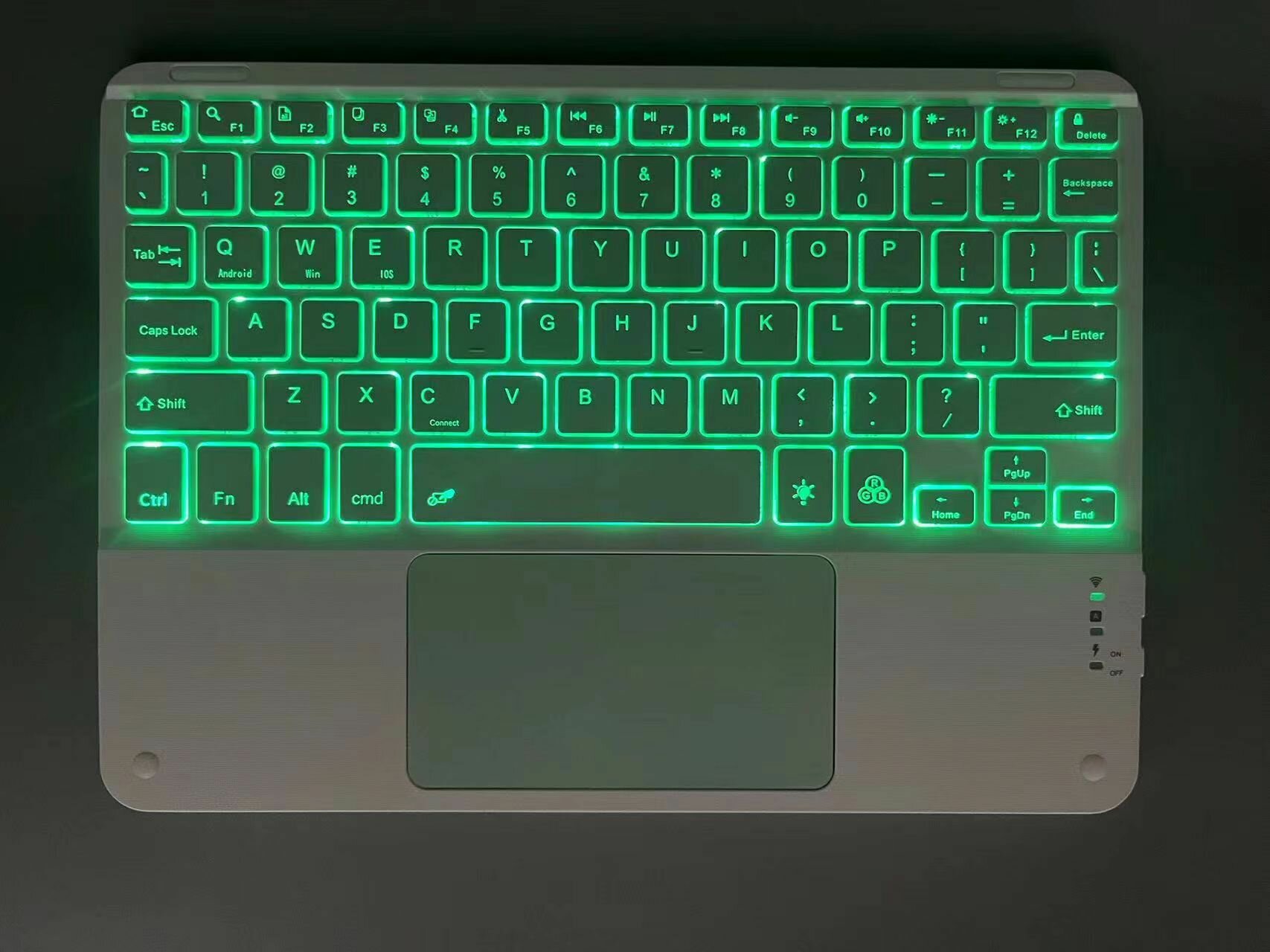 Клавиатура Miaocong, для iPad/мобильных телефонов/планшетных компьютеров, подсветка, 10 дюймов