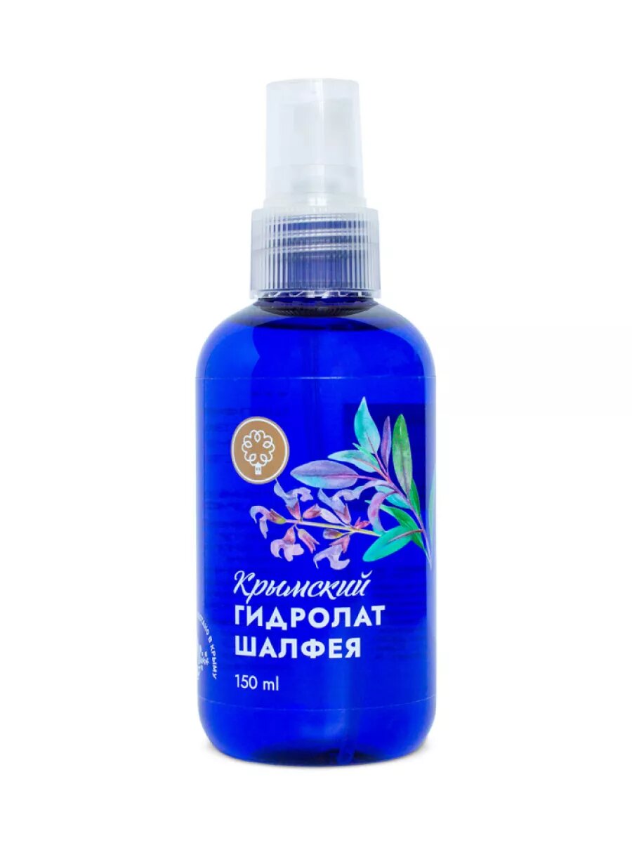 Гидролат Крымского Шалфея для лица тела и волос натуральный 150 мл