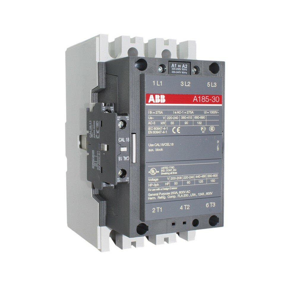 ABB A185-30-11 1SFL491001R8011 Контактор (Катушка 220-240V 50-60Hz)