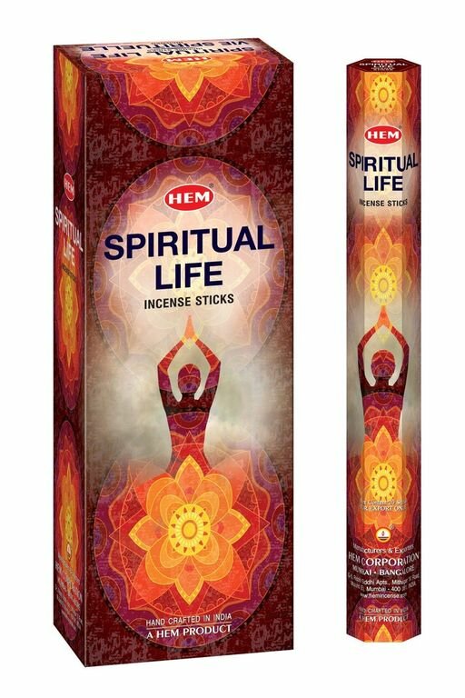 Индийские благовония HEM Spiritual Life (Благовония, духовная жизнь) 20шт