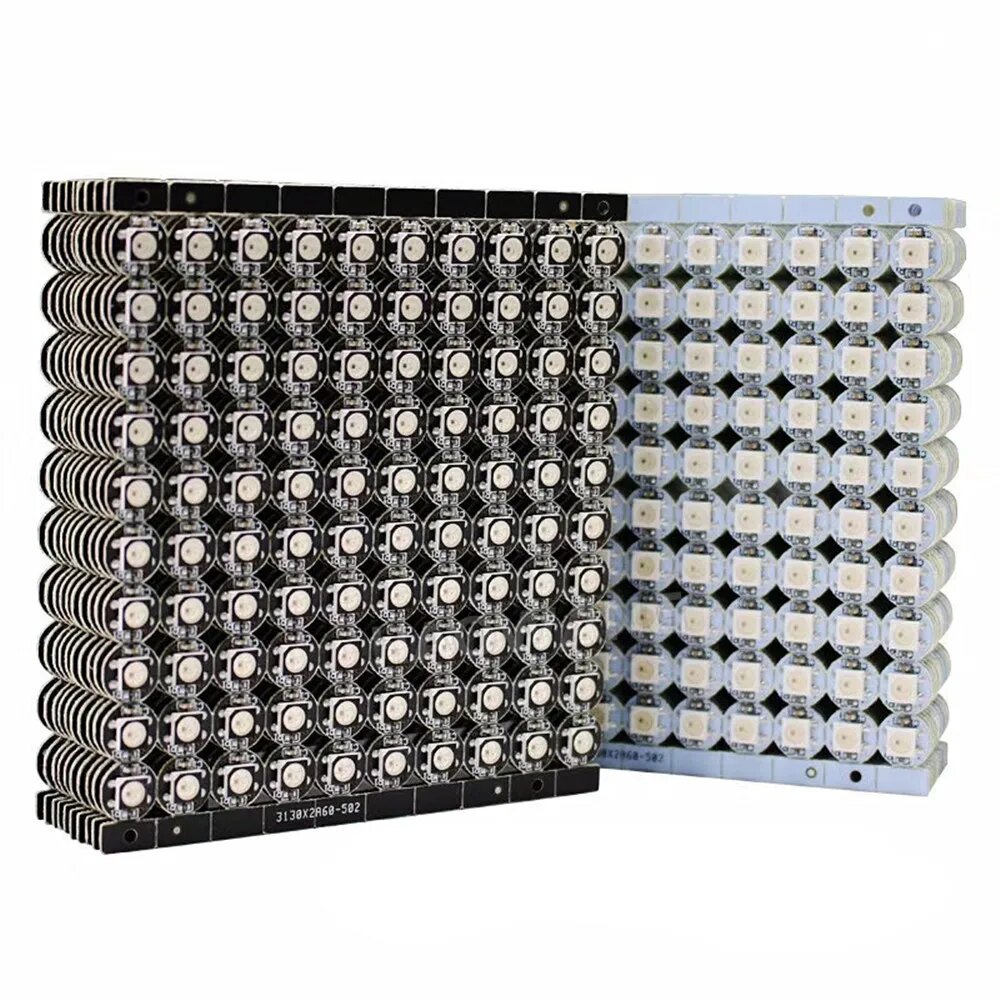 RGB светодиодные модули WS2812 QINGYING, черный, 200pcs