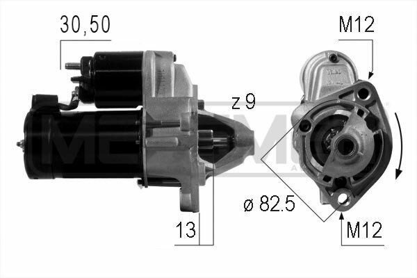 Стартер AUDI A4 A6, VW PASSAT 1.6-2.0 96-05 ERA 220004