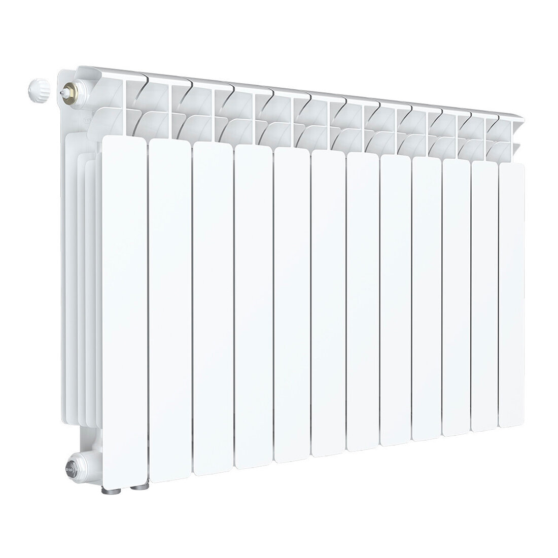 Радиатор RIFAR BASE VENTIL 500 12 секций нижнее левое подключение цвет белый