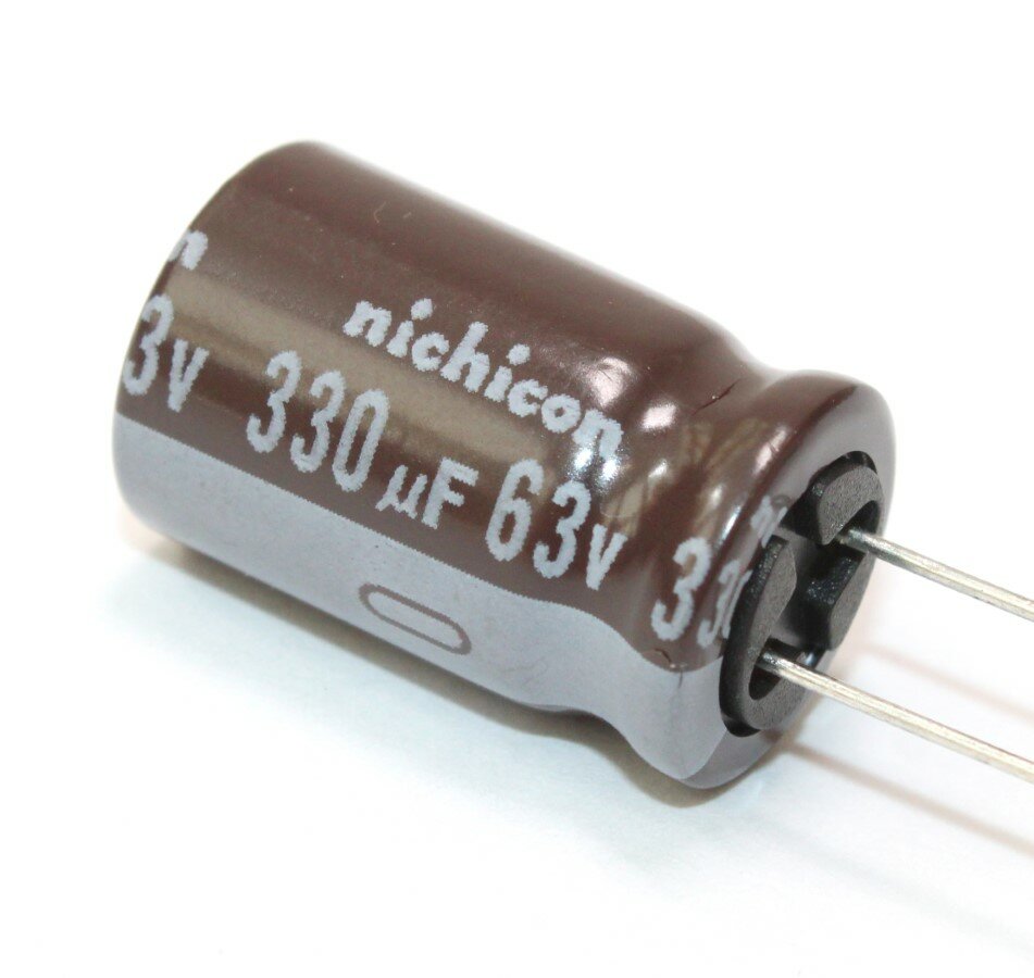 ECAP 330 мкФ / 63В (12,5х20) PW, Конденсатор электролитический, NICHICON