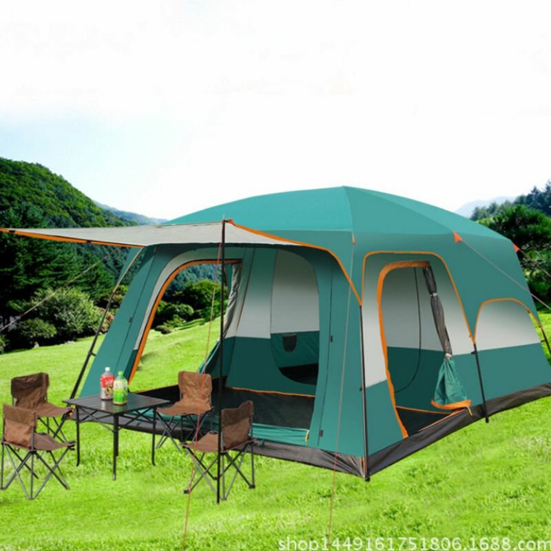 Четырехместная палатка jungle camp Lite dome 4, 4 места, цвет: зеленый