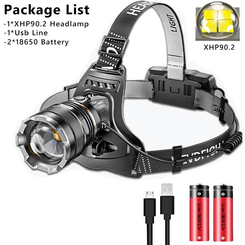 FANZHI XHP90.2 черный налобный фонарь Zoom Sensor