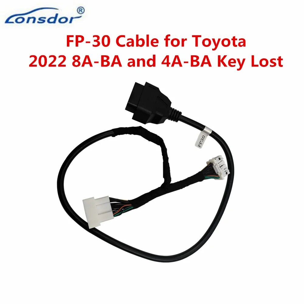 30-контактный кабель Lonsdor FP-30 FP30 для Toyota 2022-8A-BA и 4A Proximity без PIN-кода для добавления потерянного ключа