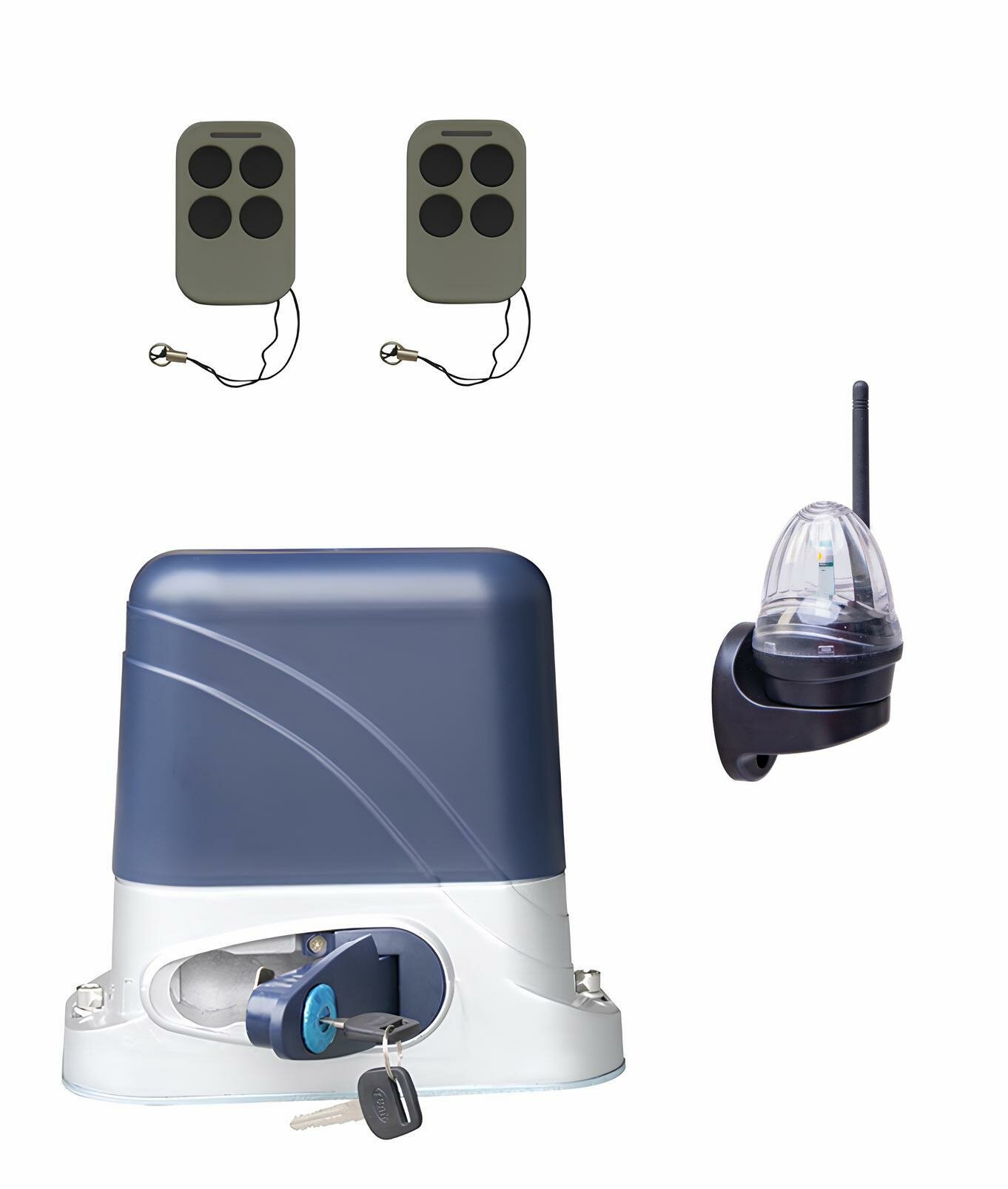 Автоматика для откатных ворот KSL-800 KIT-L44K, комплект: привод, 2 пульта, лампа
