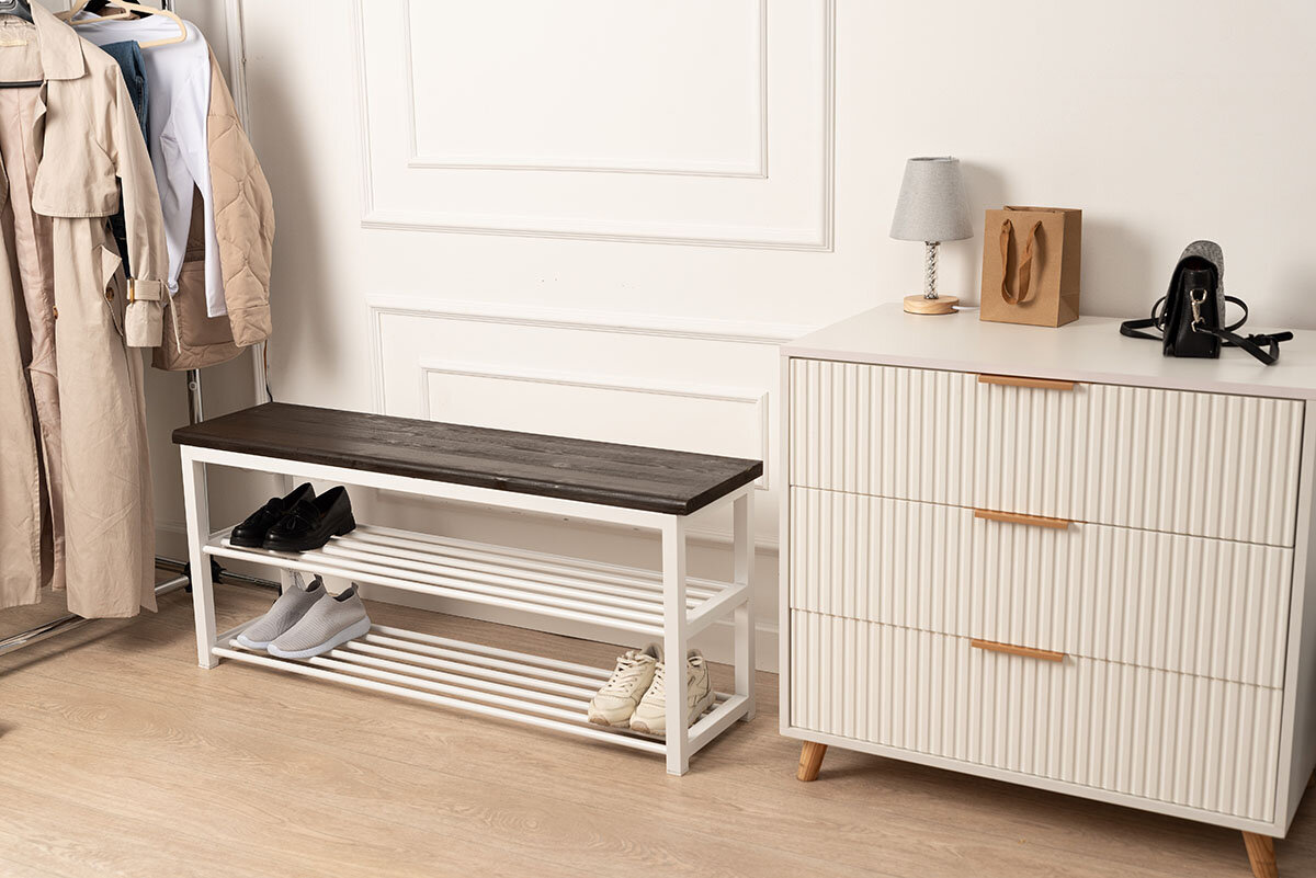 Обувница от Casadelavida с функцией сушки для обуви. Размеры: 1200мм*300мм*510мм цвет Венге