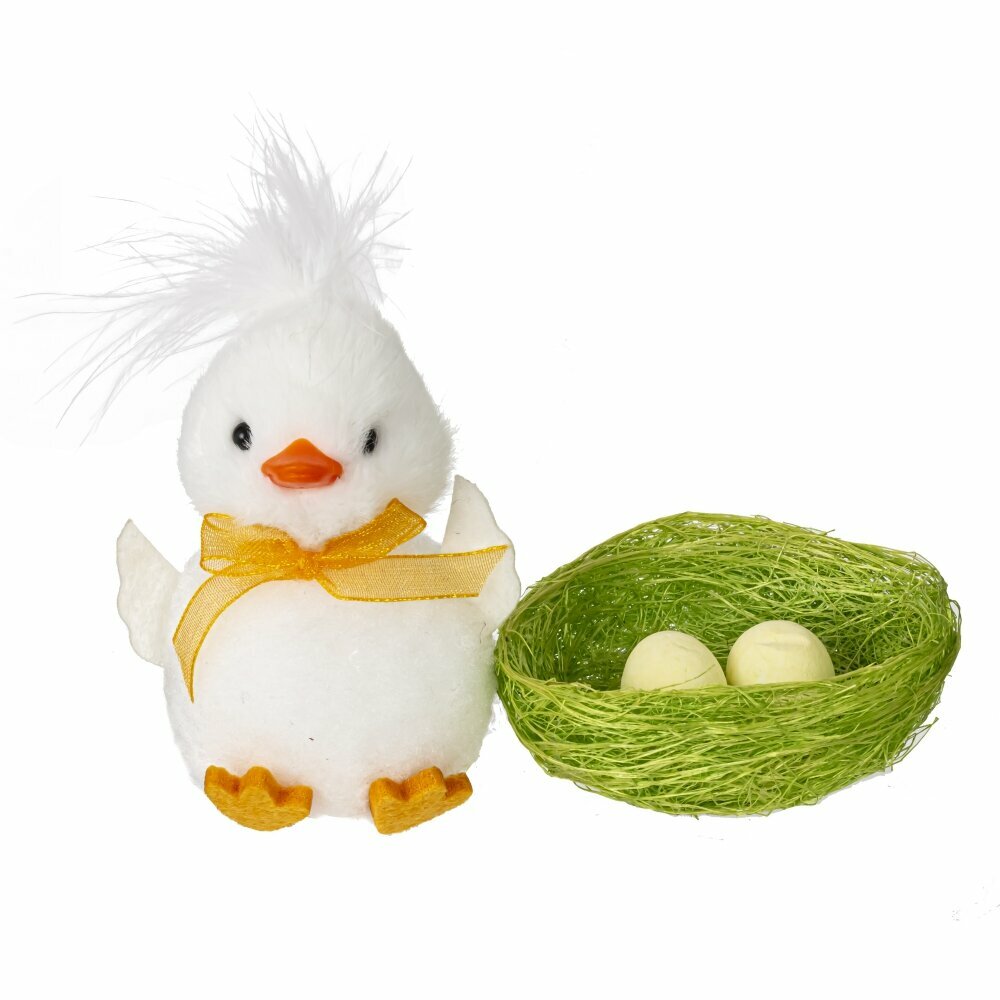 Статуэтка Цыпленок с гнездом, 11х6,5х8,5 см KSM-816206