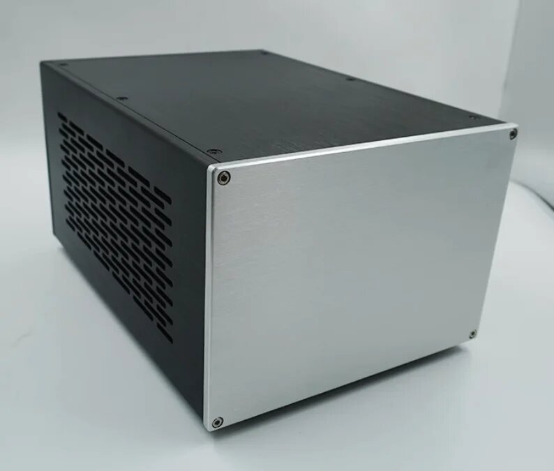 SKOPERLL Алюминиевый корпус для усилителя Silver with holes