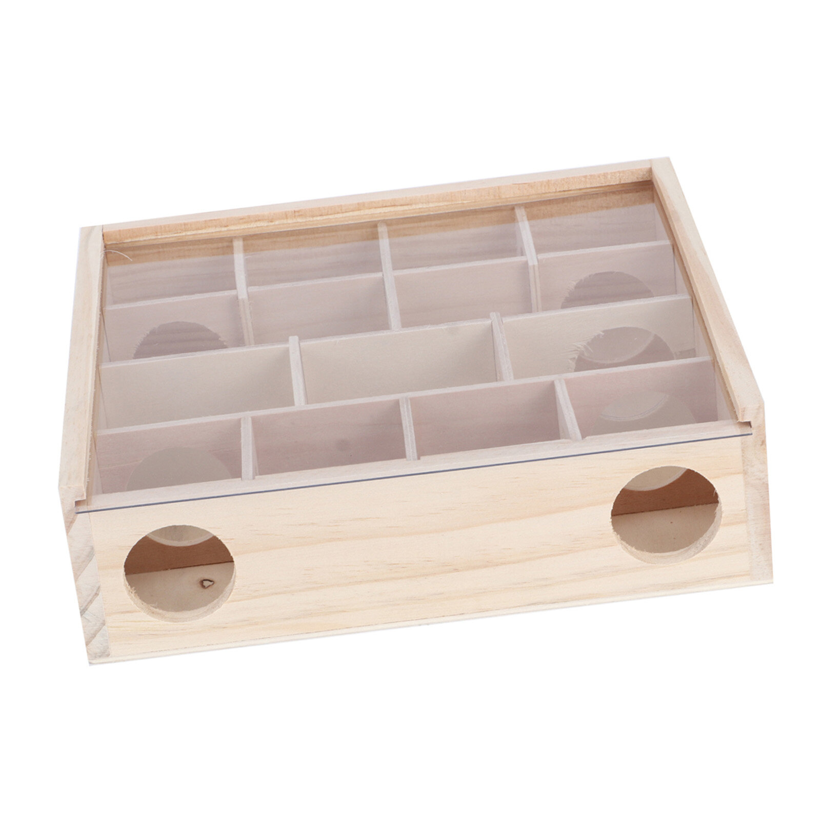 Хомяк Лабиринт Мышь Мыши Натуральное Дерево Интерактивная интеллектуальная игрушка для домашних животных с акриловым стеклом