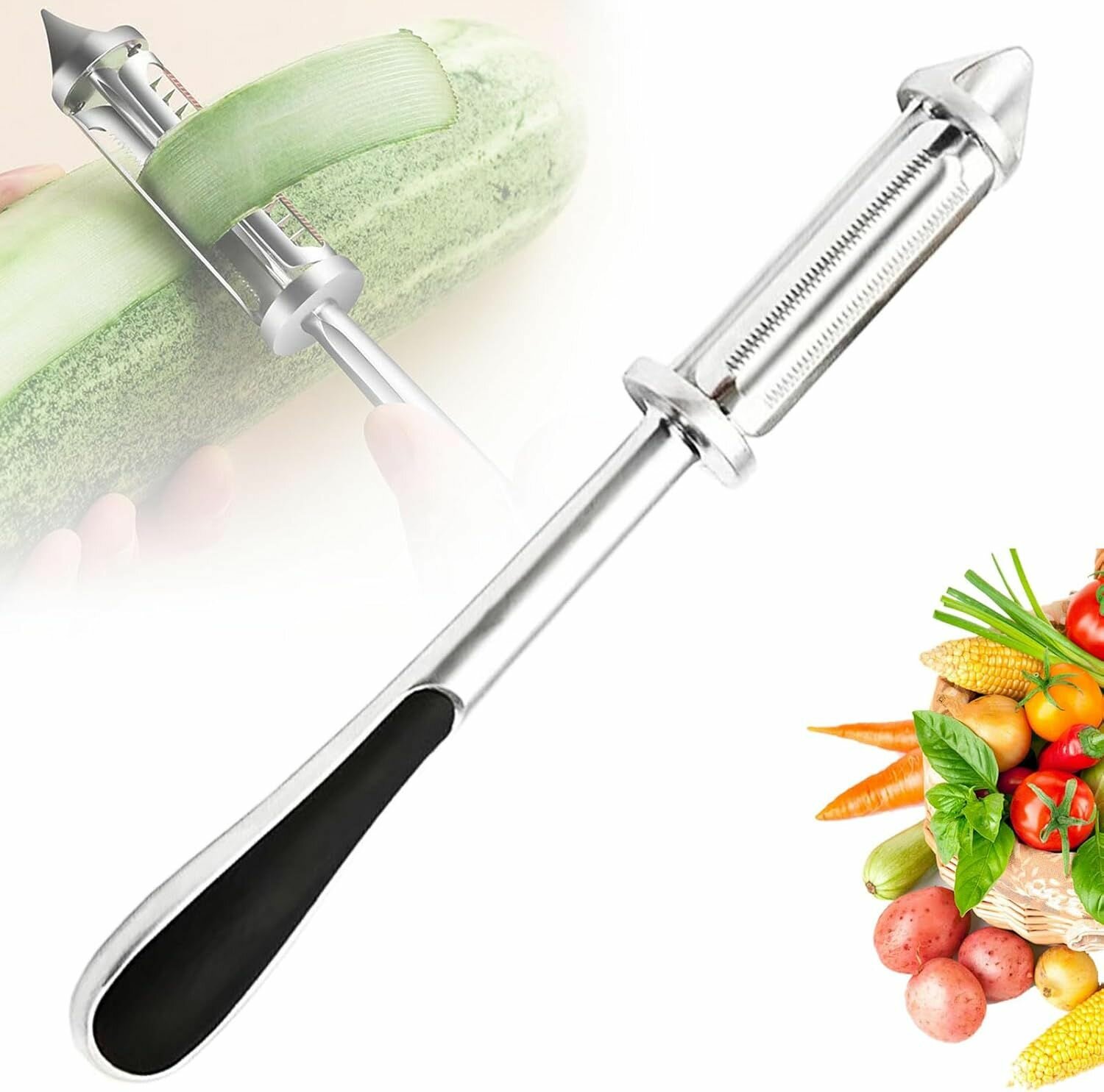 Многофункциональная овощечистка для овощей из нержавеющей стали,
