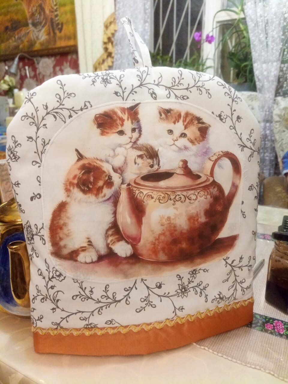 Грелка на чайник хлопок 29х30см.