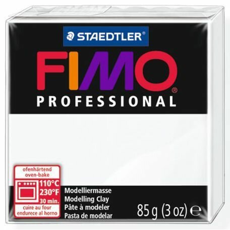 Полимерная глина FIMO "Professional", белая, 135 г