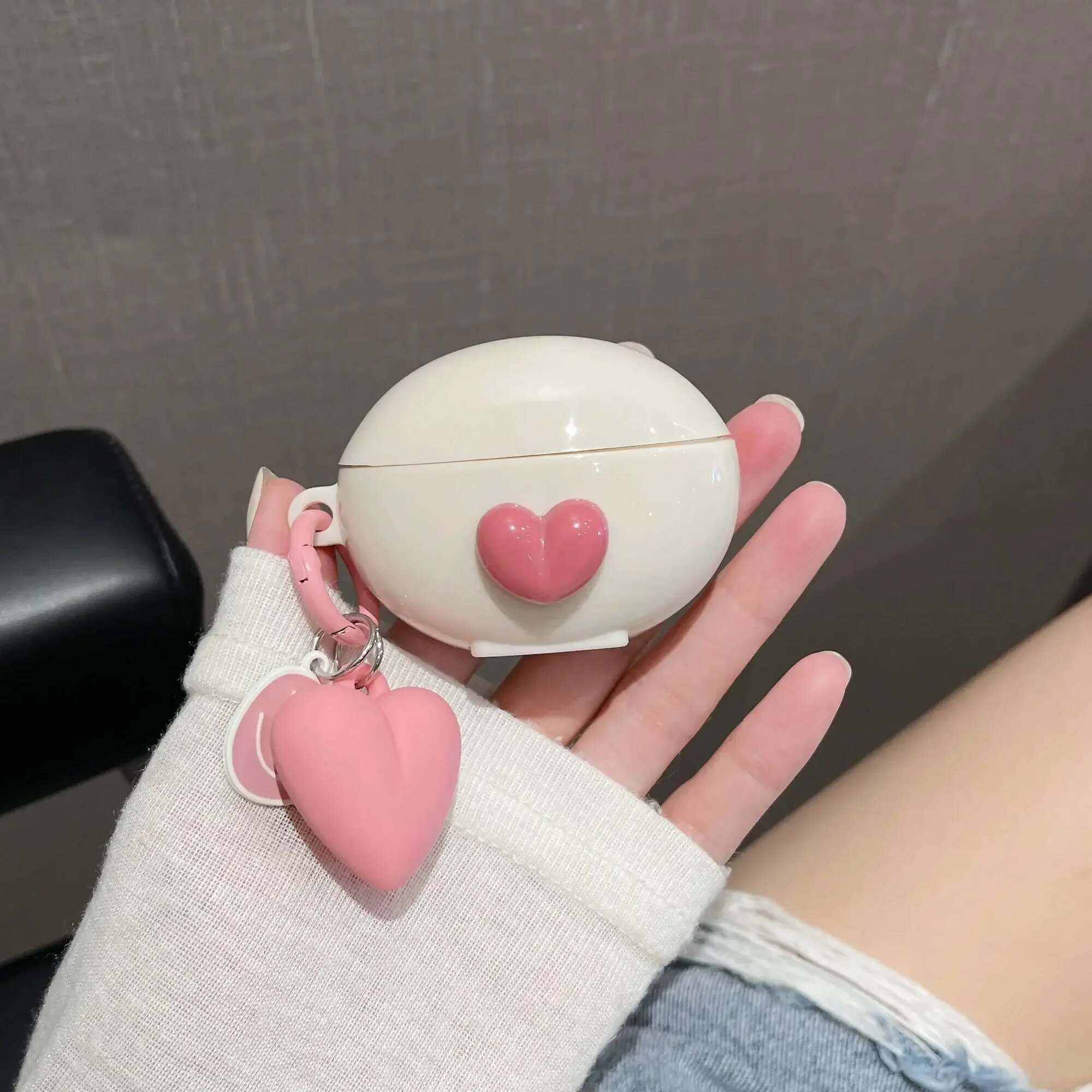 2024 чехлы для наушников с сердечным узором и браслетом для HUAWEI FreeBuds 6i/5i, защитный чехол, аксессуары для наушников, защитная коробка