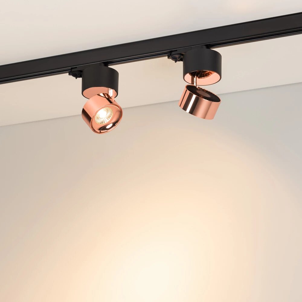 Светильник SP-PLURIO-TRACK-4TR-R77-9W Warm3000 (BK-COP, 36 deg, 230V) (Arlight, IP20 Металл, 3 года) 038123