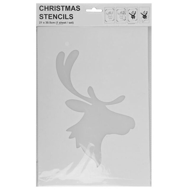 Трафарет на окна Рождественский Олень 35*22 см, Koopman, AAE215100-3