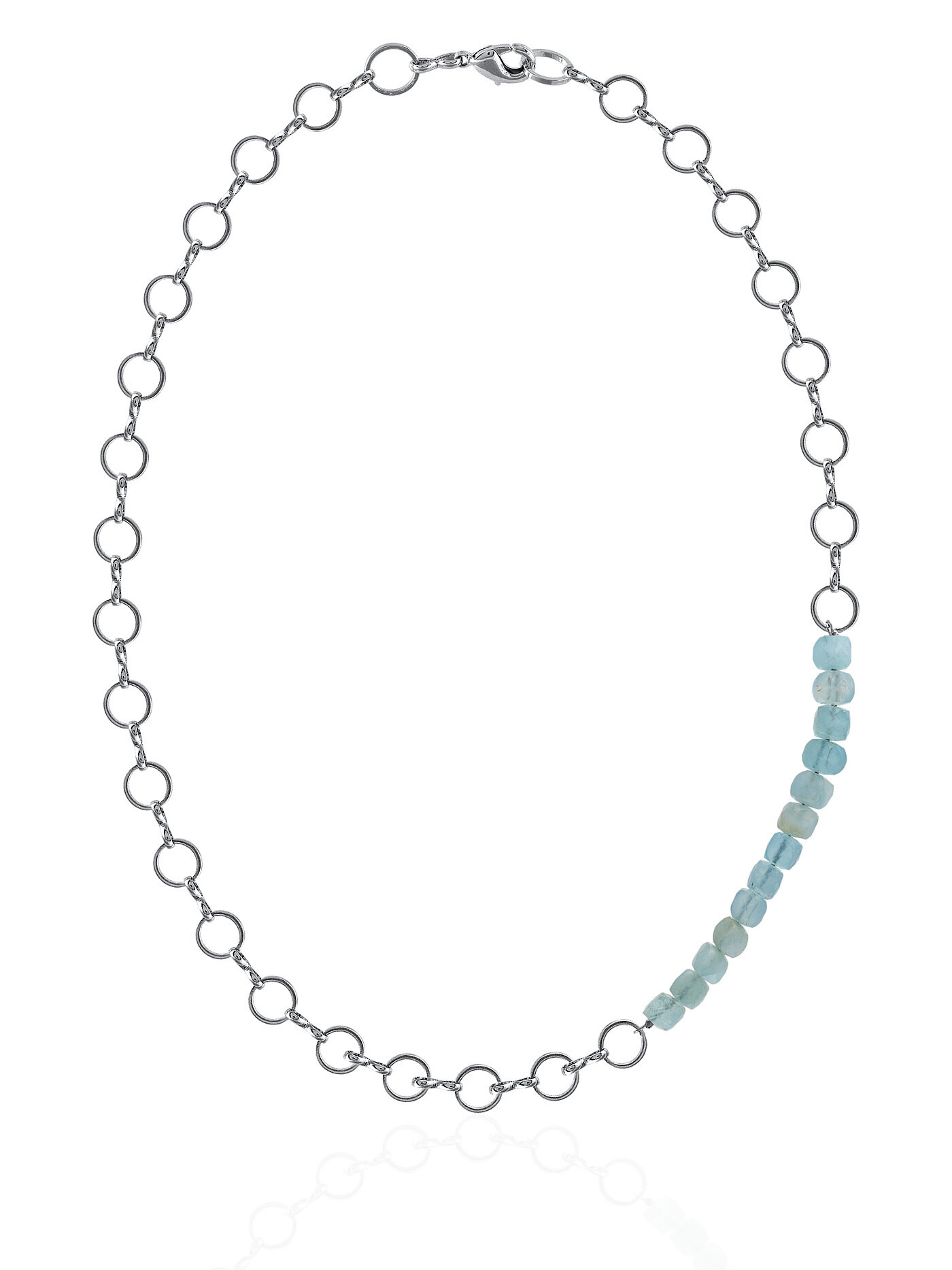 Колье, аквамарин