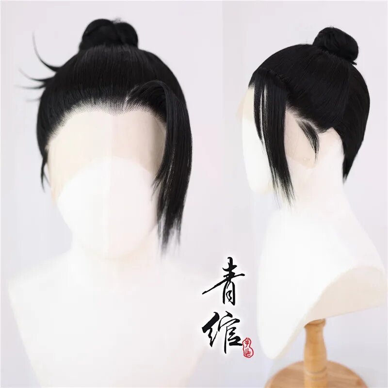 Косплей парик Suguru Geto черный, белый, Styled Wig style 2 — фото 1