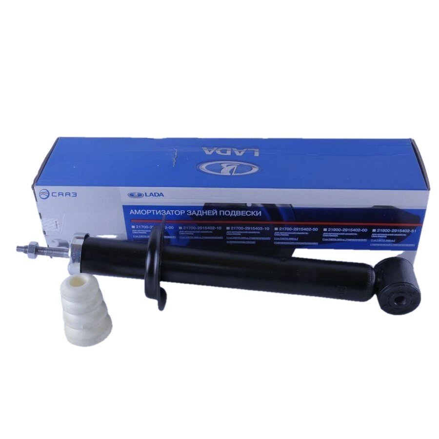 Амортизатор задней подвески гидравлический с отбойником и деталями крепления в сборе для ВАЗ 2108-099, Лада Самара