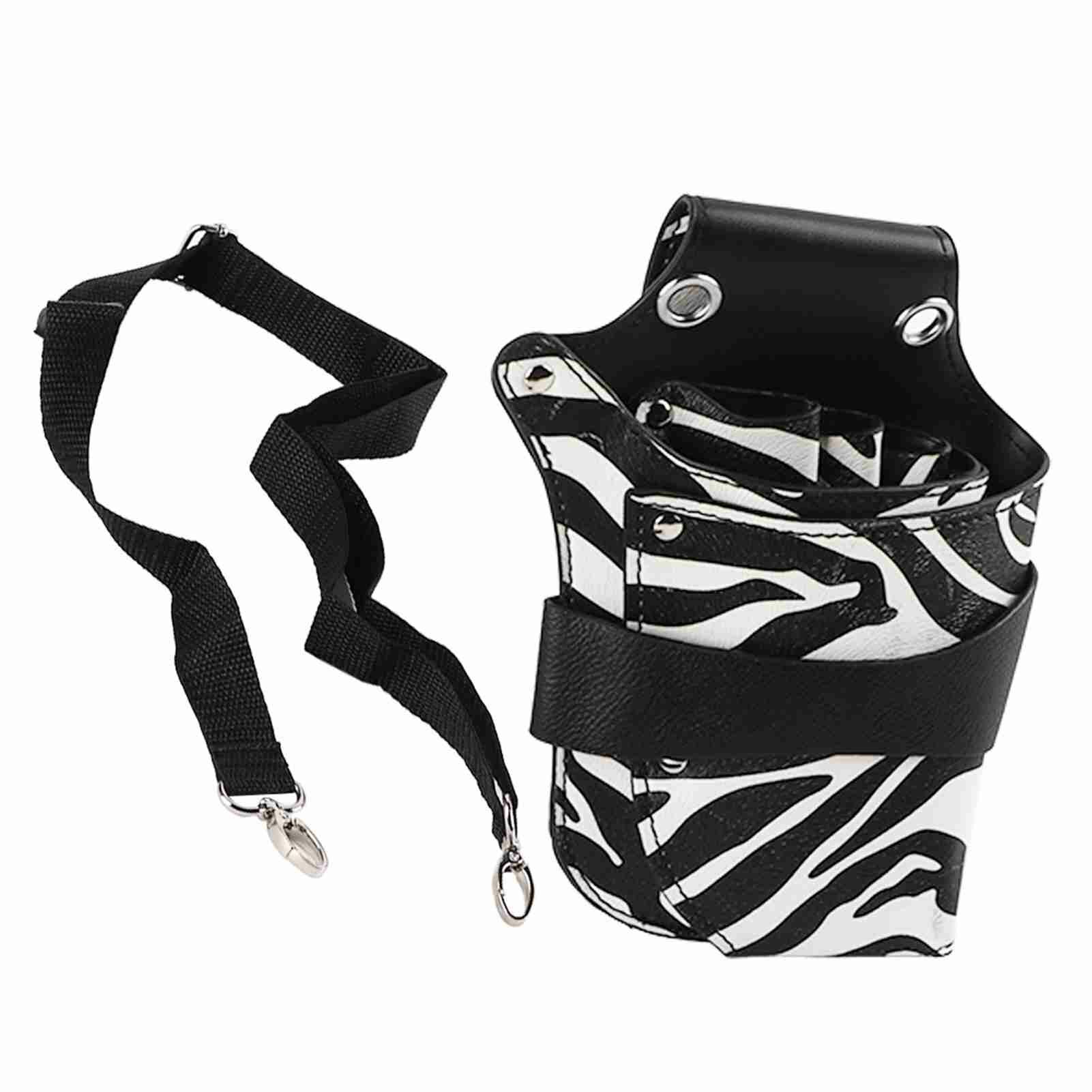 Barber Shears Holster Hairdressing Salon Scissors Kit Bag Holder 4 Scissor Pouches