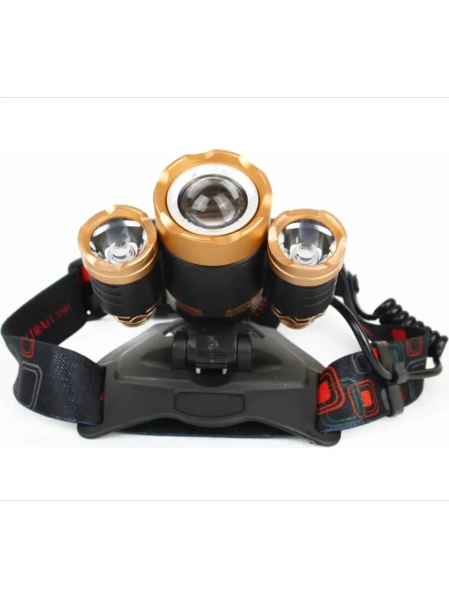 Фонарь светодиодный налобный E1333 черный