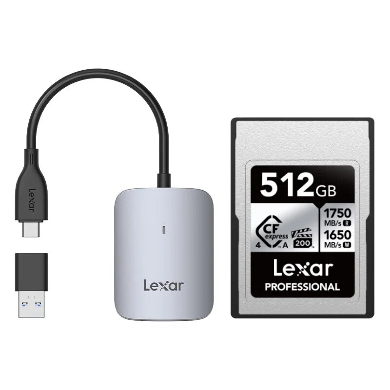 Lexar CFexpress Type A карта памяти 256/512 ГБ для Sony FX30/FX3/FX6 1750M 512GB Reader