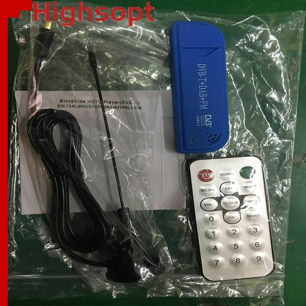 USB 2.0 DVB-T + DAB + FM TV Stick, портативная и надежная, для просмотра цифрового телевидения