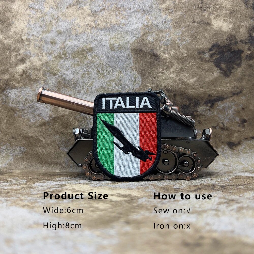 Aeronautica Militare tactical embroidery patches, exquisite and high-quality, used for clothing, back with hooks or iron on