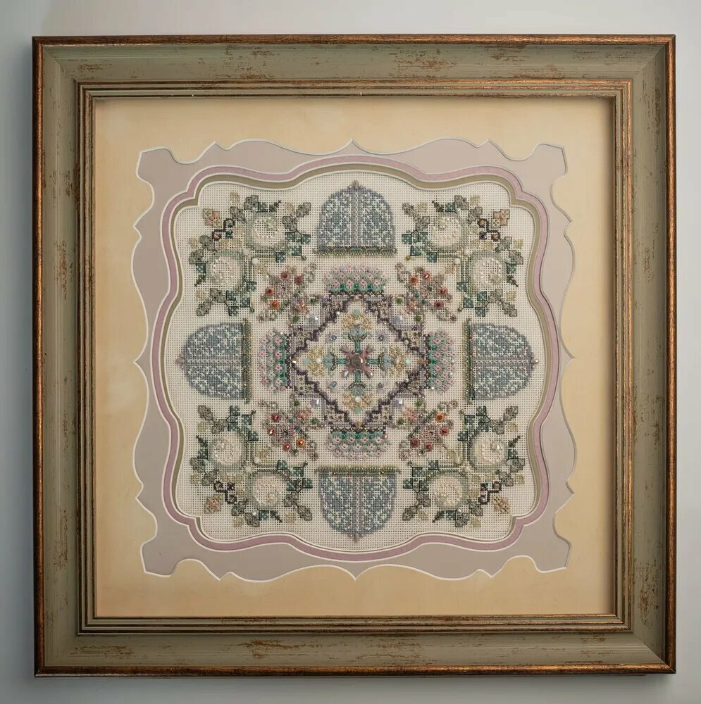 I-MAKE гобеленовая вышивка Маленький сад 2: роза с бисером, DIY, вышивка крестом