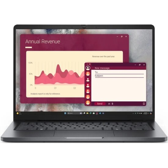 Ноутбук Dell Pro 14 14", WVA, Ultra 7 255U,16Gb, SSD 512Gb, Intel Graphics, Linux (PRO14-7653)