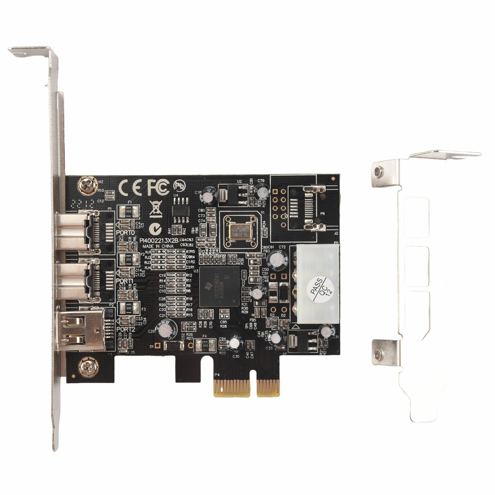 (D B X T) -PEX30016 3-портовая карта IEEE 1394 Firewire 1394B и 1394A PCIe 1.1 X1 Чипсет TI XIO2213B Требуется устаревший драйвер