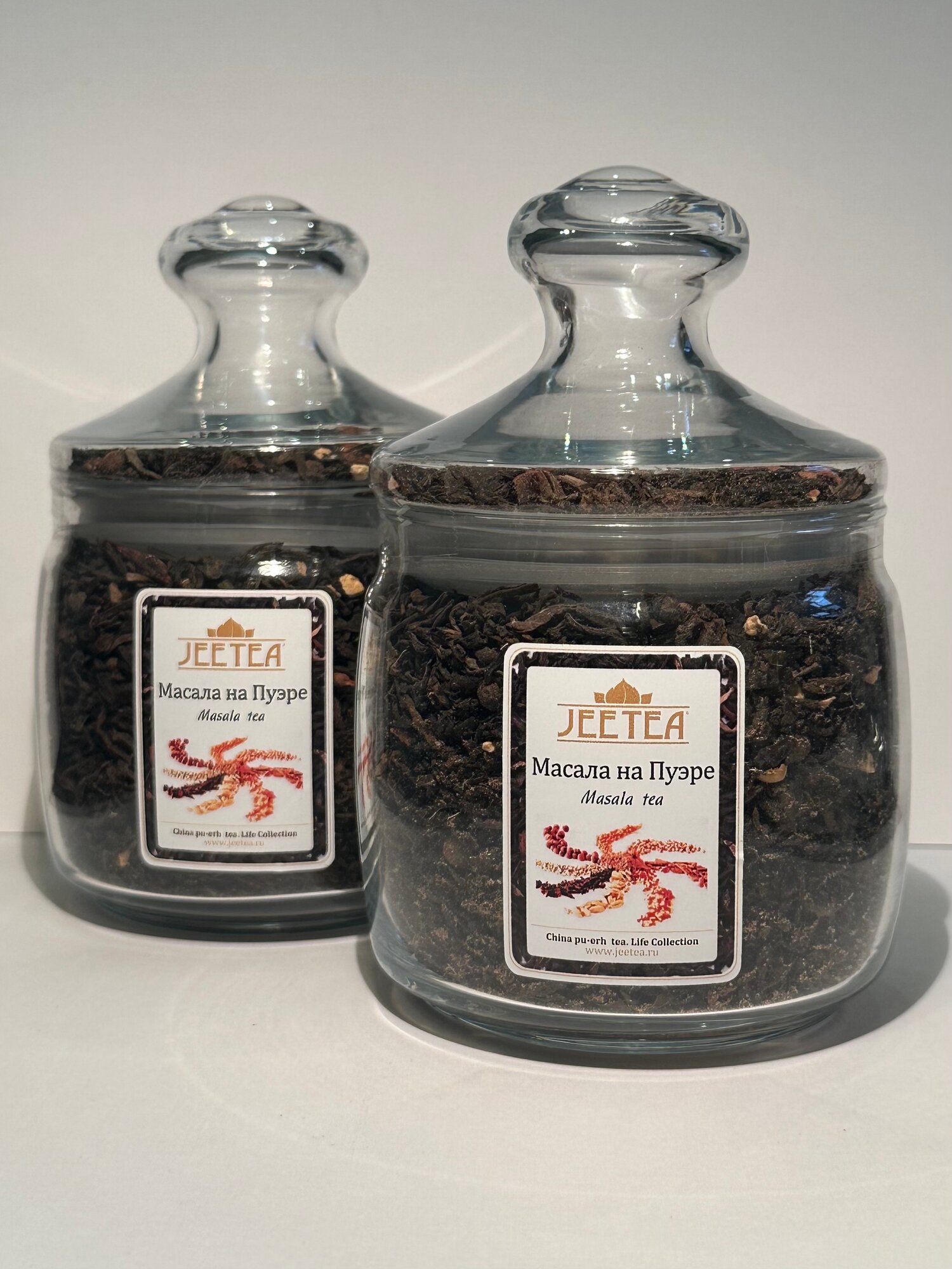 Чай JEETEA Масала на Пуэре, 2 х 210 гр