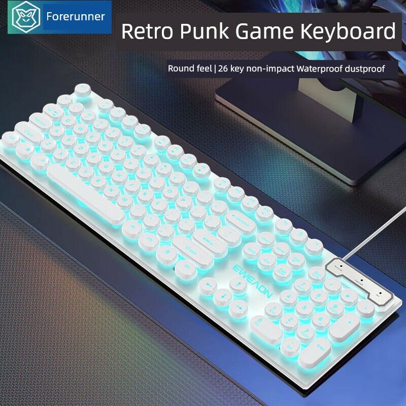 Игровой комплект для киберспорта: бесшумная механическая клавиатура и мышь для ПК, универсальный набор для офиса и игр,