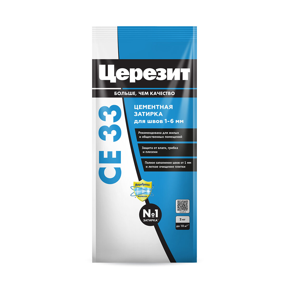 Затирка Ceresit се 33, цементная, №07, серая, 2 кг