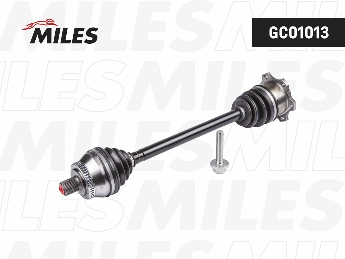 MILES Привод в сборе AUDI A4/VW PASSAT 1.9TD-2.8 97-00 левый (ABS)