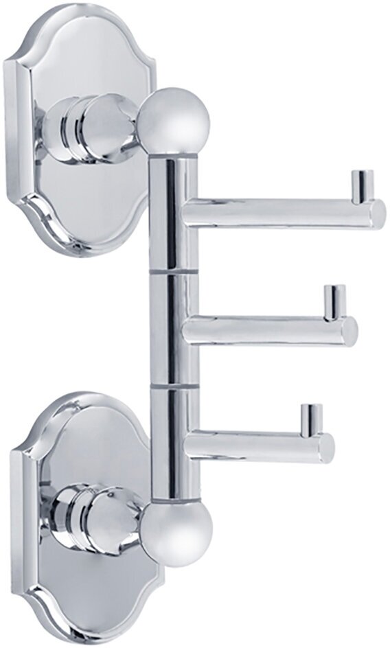 Крючок тройной поворотный Veragio Stanford, хром VR. STD-7735. CR