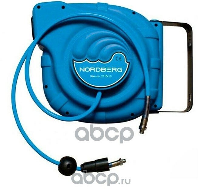 Шланг воздушный на катушке! ПВХ диам. 10x16 мм, 14+1 м (15 м) Nordberg арт. 211510