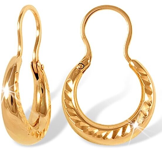 Серьги, красное золото, 585 проба