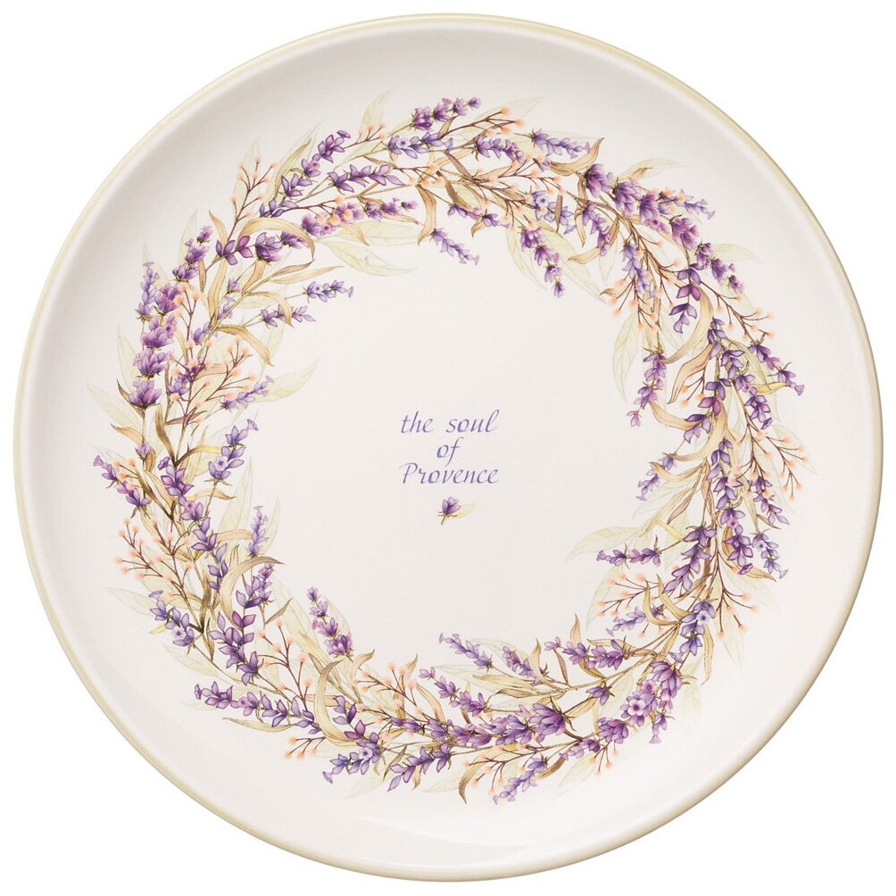 Тарелка подстановочная душа прованса 26*26 см. высота 3 см. KSG-358-2040