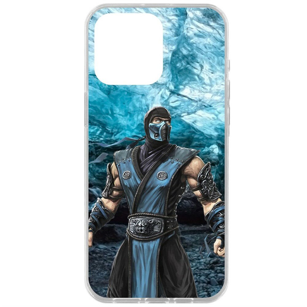 Чехол-накладка Krutoff Clear Case Мортал Комбат. Саб Зиро для iPhone 15 Pro Max